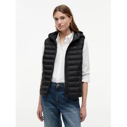 Tommy Hilfiger Damen Steppweste "LW PADDED GLOBAL STRIPE VEST", schwarz, Gr. XXXL, unifarben, Web, Obermaterial: 100% Polyester, Westen, abnehmbare