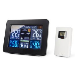 Tchibo - Funk-Wetterstation mit LED-Farbdisplay - schwarz