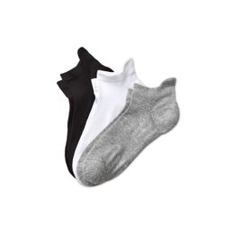 Tchibo - 3 Paar Funktions-Laufsocken - Gr. 43-46 - schwarz