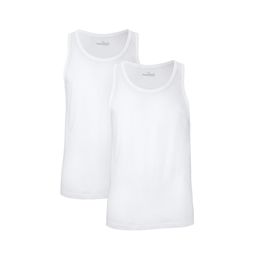 Tchibo - 2 Jersey-Unterhemden - Herren - Gr. S/4 - wei&szlig;
