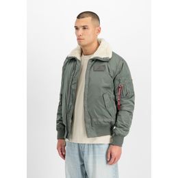 Herren Bomberjacke "B-15 III TT Two Tone", gr&uuml;n, Gr. XXL, Alpha Industries, Obermaterial: 100% Nylon, Futter: 100% Polyester, &Auml;rmelfutter: 100%