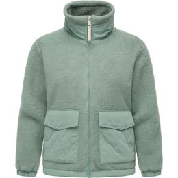 Ragwear Damen Pl&uuml;schjacke "Arctika II", gr&uuml;n, Gr. M, Obermaterial 1: 100% Polyester. Obermaterial 2: 60% Polyester, 40% Nylon. Innenfutter: 100%