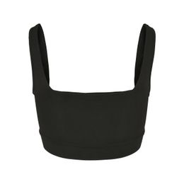 Urban Classics Damen Bralette "Urban Classics Damen Ladies Recycled Squared Sports Bra", Gr. L, schwarz, 78% Polyester, 22% Elasthan, BHs