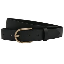 AnnaMatoni Damen Lederg&uuml;rtel "AnnaMatoni Damen Lederg&uuml;rtel Basic G&uuml;rtel 3cm breit echt Leder", schwarz, Gr. 125, 100% Leder, G&uuml;rtel
