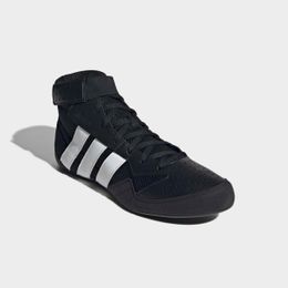 Damen Trainingsschuh "HVC PLUS", adidas Performance, Gr. 42,5core schwarz, ftwr wei&szlig;, carbon, Synthetik, Textil, Schuhe, Ringerschuh