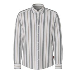 JOOP! JOOP JEANS Herren Langarmhemd "Heli", grau, Gr. L, gemustert, gestreift, mehrfarbig, Web, Obermaterial: 100% Baumwolle, Hemden, mit Streifen