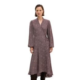 Marc O'Polo MARC O'POLO Damen Midikleid "aus flie&szlig;ender Viskose", braun, Gr. 36, bedruckt, Obermaterial: 100% Viskose, Kleider