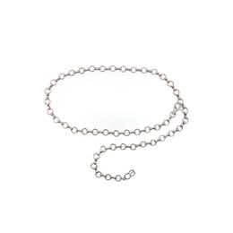 Damen Ketteng&uuml;rtel "Menami", silber, Basic, Gr. M, Collezione Alessandro, unifarben, Metall, G&uuml;rtel, mit kleinen runden Metallteilen