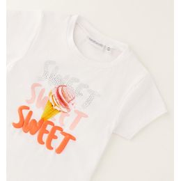 sarabanda M&auml;dchen T-Shirt "BABY GIRL SUMMER T-SHIRT", wei&szlig;, Gr. 104, 95% Baumwolle, 5% Elasthan, Shirts