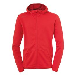 Uhlsport Herren Trainingsjacke "Kapuzenjacke ESSENTIAL HOOD", rot, Gr. XL, Obermaterial: 65% Baumwolle CO. 35% Polyester PES., Jacken
