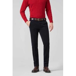 MEYER Herren Chinos "Roma", blau, Gr. 25, unifarben, 55% Polyester, 42% Schurwolle, 3% Elasthan, Hosen, mit Stretch-Dehnbund