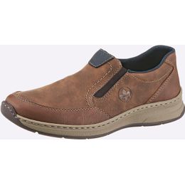 Rieker Herren Slipper, Gr. 44, braun, Lederimitat, Basic, Schuhe