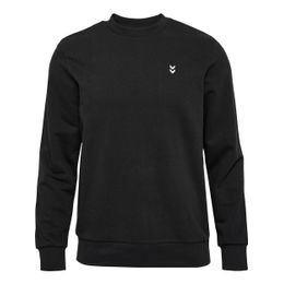 Hummel Herren Sweatshirt "hmlPULSE SWEAT CREWNECK", schwarz, Gr. L, Sweatware, Obermaterial: 60% Baumwolle, 40% Polyester, Sweatshirts