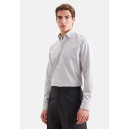 Seidensticker Herren Businesshemd "Schwarze Rose", wei&szlig;, Gr. 44, kariert, 100% Baumwolle, Hemden, Regular 1/1 Button-Down-Kragen Karo