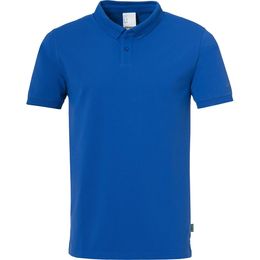 Uhlsport Herren Poloshirt "POLO SHIRT Essential Prime", blau, Gr. XXL, Obermaterial: 65% Polyester Pol. recyc.. 35% Baumwolle CO(Bio)., Shirts