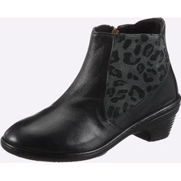 Gemini Damen Stiefelette, Gr. 36, schwarz, Glattleder, Schuhe