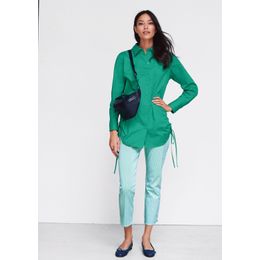 Madeleine Mode MADELEINE Damen Regular-fit-Jeans "Jeans Fein gestreifte 7/8-Jeans, Formbund", wei&szlig;, Modern, Gr. 17, Obermaterial: 97% Baumwolle CO. 3% Elasthan EL.,