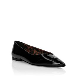 Philipp Plein Damen Ballerina "Skull", Gr. 40, schwarz, Schuhe