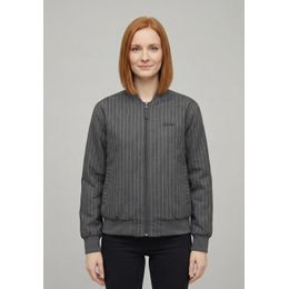 Derbe Damen Anorak "Blousby pinstripe", grau, Gr. 38, Obermaterial: 100% Baumwolle. Futter: 100% Polyester, Jacken, Nadelstreifen Blouson im