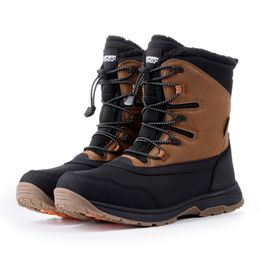 Icepeak Herren Winterboots "ALMONT MR", Gr. 46, braun, Synthetik, Textil, Schuhe, Winterschuhe, Winterstiefel, Snowboots, gef&uuml;ttert & wasserabweisend