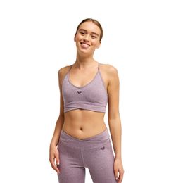 Roxy Damen Sporttop "Rise & Vibe Crossed", Gr. XXL, lila, Obermaterial: 53% Polyester, 35% Nylon, 12% Elasthan., Tops