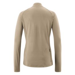 Gonso Damen Radtrikot "Essential Jersey Longsleeve W", beige, Gr. 46, 86% Polyester, 14% Elasthan, Trikots, Damen Fahrradtrikot langarm, Midlayer