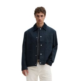 Marc O'Polo MARC O'POLO Herren Outdoorjacke "mit Cordkragen", blau, Gr. XXL, unifarben, Obermaterial: 100% Baumwolle, Jacken