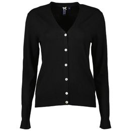 Blue Seven Damen Strickjacke "Strickjacke", schwarz, Basic, Gr. 42, 80% Viskose, 20% Polyamid, Strickjacken