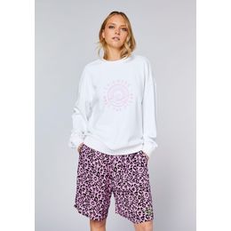 Chiemsee Damen Sweatshirt, wei&szlig;, Gr. L, 80% Baumwolle, 20% Polyester, Sweatshirts