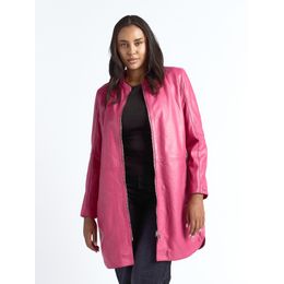 Maze Damen Langjacke "42023104", pink, Gr. 50, Obermaterial: 100% Lammleder. Innenfutter: 100% Polyester. &Auml;rmelfutter: 100% Polyester, Jacken
