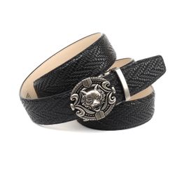 Anthoni Crown Herren Lederg&uuml;rtel, schwarz, Gr. 100, Rindsleder, G&uuml;rtel