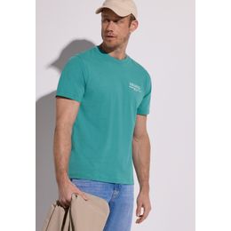Street One MEN Herren T-Shirt, gr&uuml;n, Gr. XXL, bedruckt, Web, 100% Baumwolle, Shirts, mit Rundhalsausschnitt