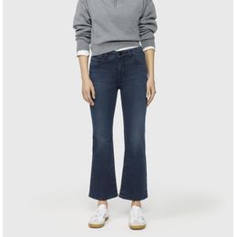 MAC Damen 7/8-Jeans, blau, Gr. 32, Denim/Jeans, Obermaterial: 65% Baumwolle, 31% Polyester, 4% Elasthan, Jeans, Flared Fit