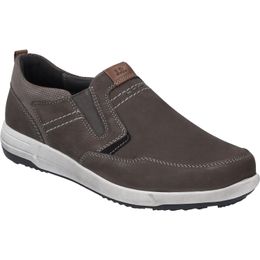 Josef Seibel Herren Slipper "Enrico 4, grau", Gr. 45, grau, Obermaterial: 100% Rindsleder Leather cow., Schuhe
