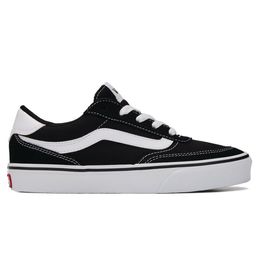 Vans Kinder Sneaker "Brooklyn LS", Gr. 34,5, schwarz-wei&szlig;, Leder, Schuhe, vom Vans Old Skool inspiriert