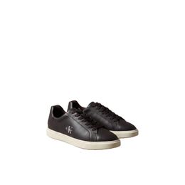 Calvin Klein Damen Sneaker "LOW PROF CUPSOLE LTH", Gr. 42, braun, Leder, Lederimitat, unifarben, Basic, Schuhe, Schn&uuml;rschuh, Halbschuh mit