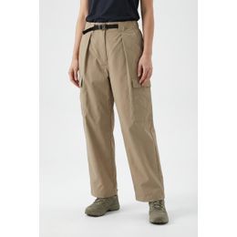 CMP Damen Cargohose, beige, Gr. L, Obermaterial: 100% Polyester, Hosen, mit Cargotaschen, weite und lockere Passform, aus Polyester