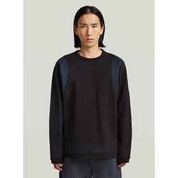 G-Star Raw G-STAR Herren Kurzarmpullover "MN Loose Sweatshirt", schwarz, Gr. L, Obermaterial: 100% Baumwolle, Pullover