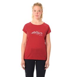 Vaude Damen Funktionsshirt "WOMEN'S TEKOA T-SHIRT II", rot, Gr. 40, Obermaterial: 75% Polyester, 25% Lyocell, Shirts, Kurzarm, f&uuml;r Sport und Outdoor,