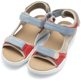 Ara Damen Trekkingsandale "MOTION", Gr. 36beige, beere, hellblau, Textil, Veloursleder, meliert, Schuhe