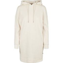 Urban Classics Damen A-Linien-Kleid "Urban Classics Damen Ladies Organic Oversized Terry Hoody Dress", wei&szlig;, Gr. S, unifarben, 100% Baumwolle, Kleider
