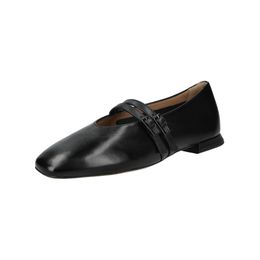 H&ouml;gl H&Ouml;GL Damen Riemchenballerina "H&ouml;gl Ballerinas Glattleder", Gr. 39, schwarz, Glattleder, Schuhe
