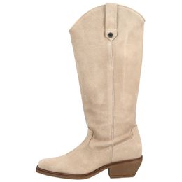 Steve Madden Damen Bikerboots "Steve Madden Stiefel Veloursleder", Gr. 36, beige, Veloursleder, Schuhe