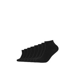 s.Oliver Damen Kurzsocken "8er Pack", Gr. 35, schwarz, 70% Baumwolle, 27% Polyester, 3% Elasthan, uni, Socken