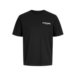 Jack & Jones Kinder T-Shirt "JPRBLAOSCAR SS TEE FST JNR", schwarz, Gr. 128, JACK & JONES JUNIOR, bedruckt, Single Jersey, Obermaterial: 100% Baumwolle, Shirts,