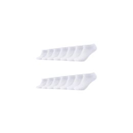 Camano Herren Sneakersocken "14er Pack", Gr. 35, wei&szlig;, 77% Baumwolle, 22% Polyamid, 1% Elasthan, uni, Socken