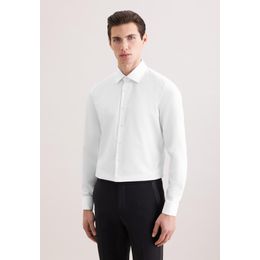 Seidensticker Herren Businesshemd "Schwarze Rose", wei&szlig;, Gr. 37, unifarben, 100% Baumwolle, Hemden, Shaped 1/1 Kentkragen Uni