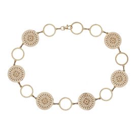 Lascana Damen Ketteng&uuml;rtel "Schmuckg&uuml;rtel, Tailleng&uuml;rtel, H&uuml;ftkette", gold, Gr. S, leicht gl&auml;nzend, metallic, Metall, G&uuml;rtel, im modernen Look mit