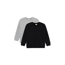 Minymo M&auml;dchen Longpullover "Sweater MISweatshirt", grau, Gr. 104, Obermaterial: 60% Baumwolle CO. 40% Polyester PES., Pullover