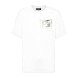 Plein Sport Herren T-Shirt "Rundhals-T-Shirt", wei&szlig;, Gr. XS, Obermaterial: 100% Baumwolle, Shirts
